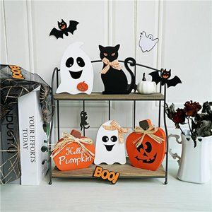 Holiday | Halloween Wood Signs Decorations Halloween Wooden Signs ...